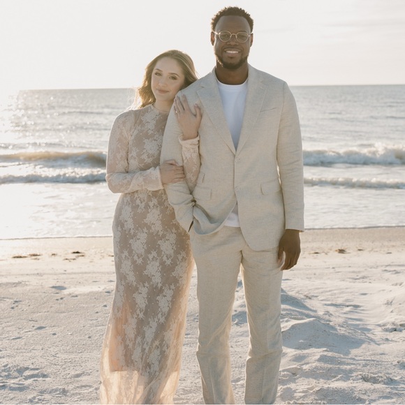 House of CB | Dresses | House Of Cb Cream Isoline Lace Maxi Dress ...